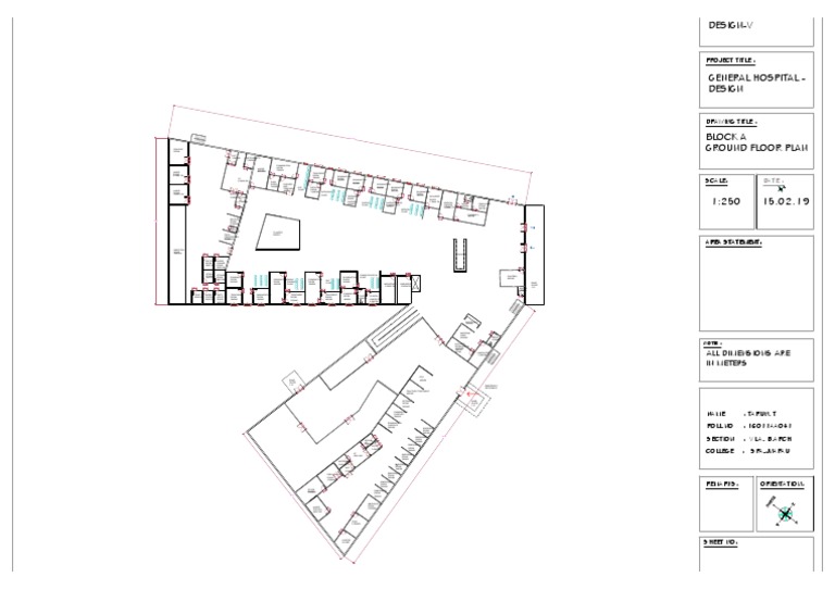 Architectural Design-V: All Dimensions Are in Meters | PDF | Surgery ...