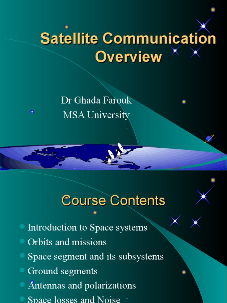 Lec 1 | Download Free PDF | Satellite | Communications Satellite