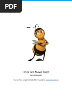 Bee Movie Script | PDF | Bees | Flowers