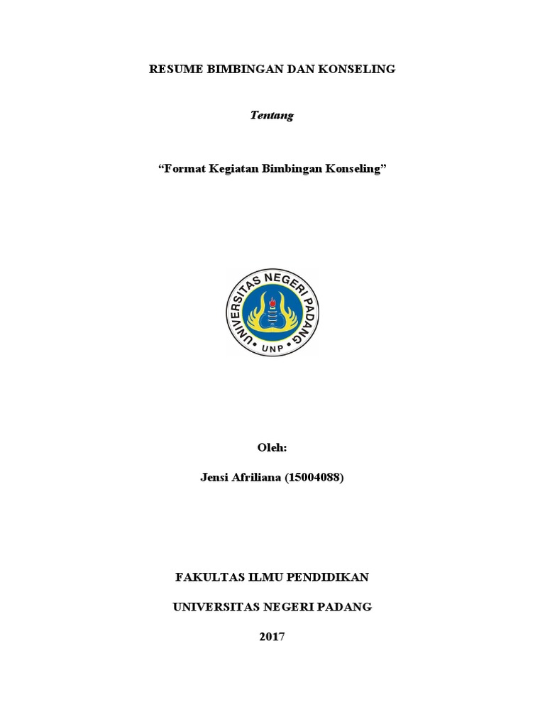 Format Kegiatan Bimbingan Konseling | PDF
