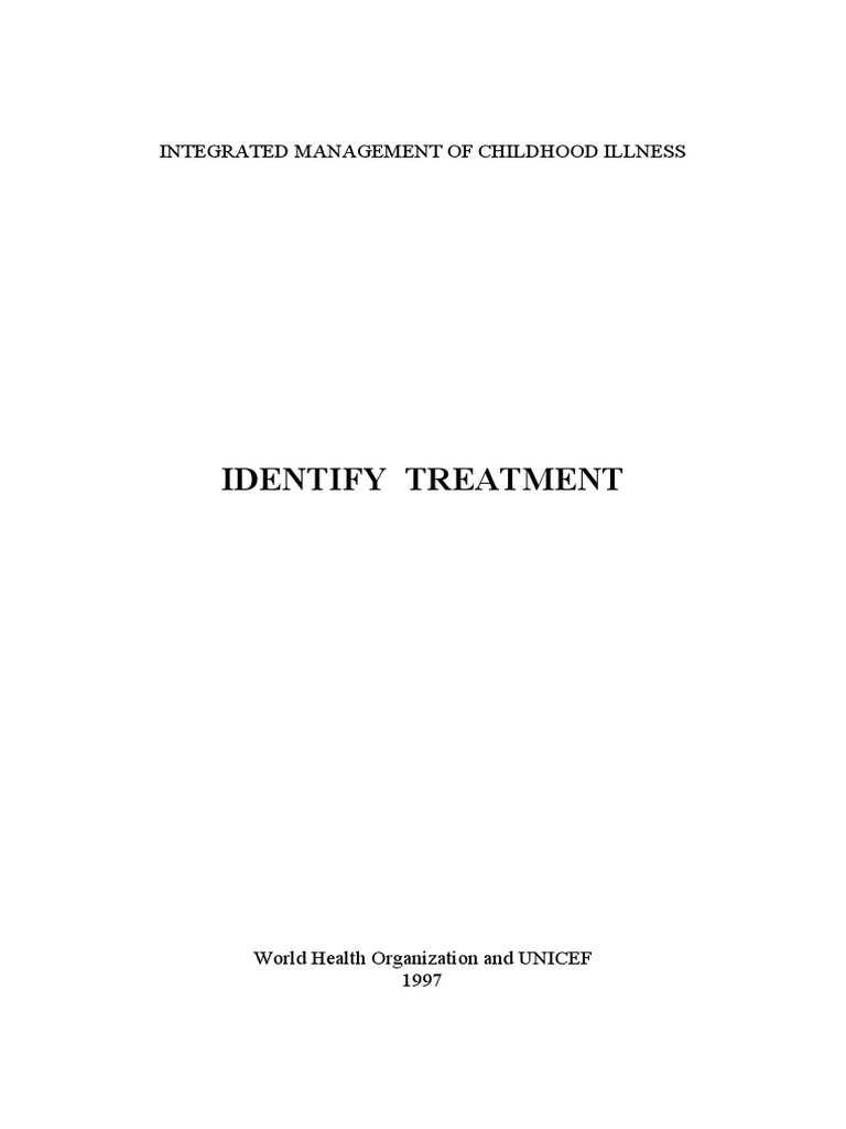 IMCI Guidelines for Childhood Illnesses | PDF | Pneumonia | Malaria