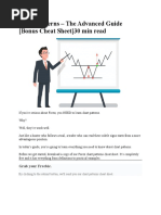 Chart Patterns Cheat Sheet: Reversal Patterns Continuation Patterns | PDF