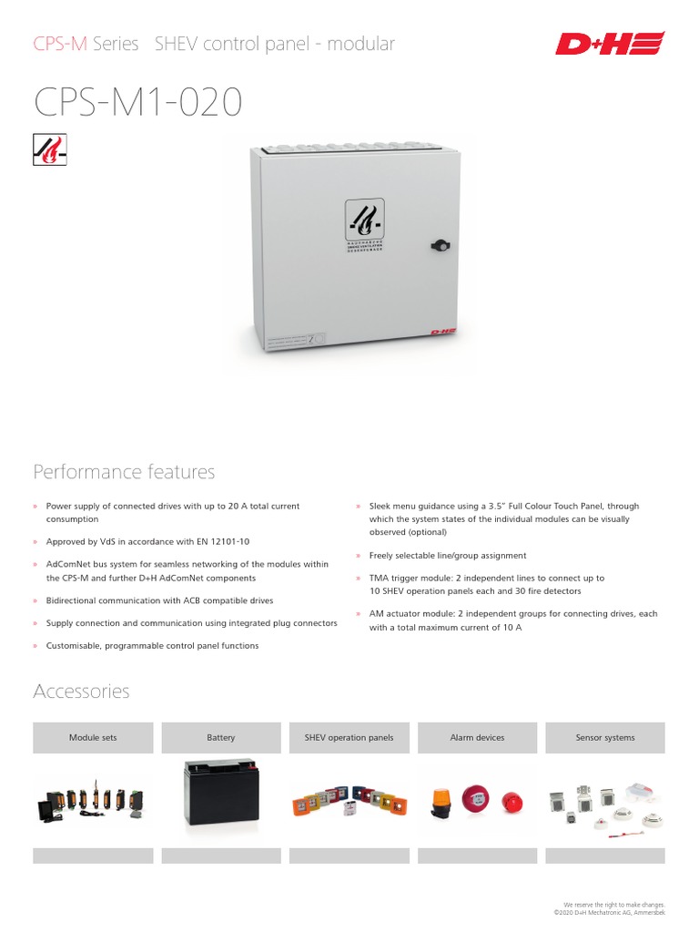 CPS-M1-020: Series SHEV Control Panel - Modular | PDF | Power Supply ...