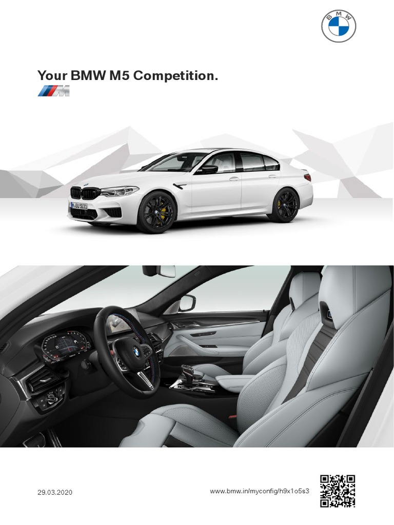 BMW M5 Competition 2020-03-29 PDF | PDF | Emission Standard | Headlamp