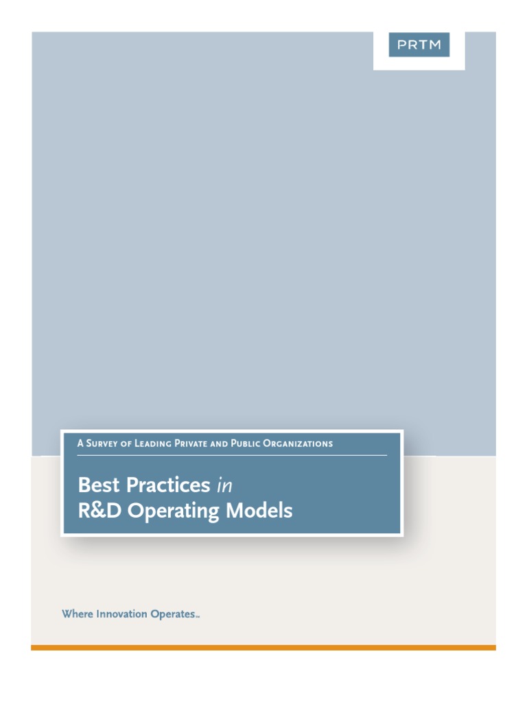 PRTM Best Practices in R and D | Research And Development | New Product ...