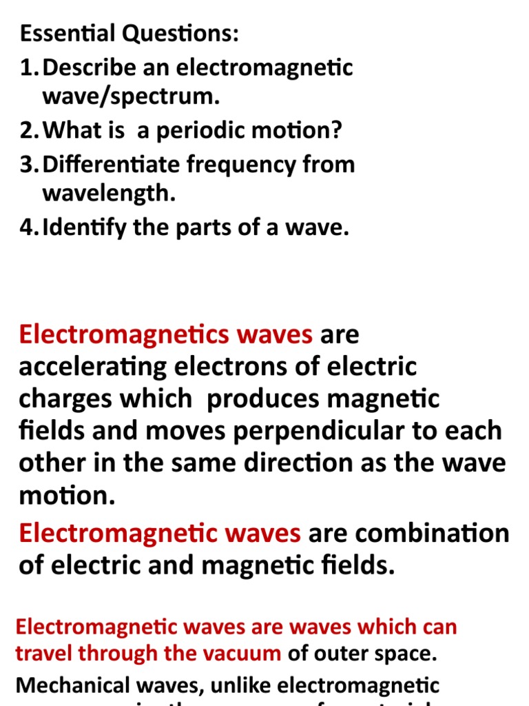 Unit 2 M 2.1a | PDF | Waves | Electromagnetic Radiation