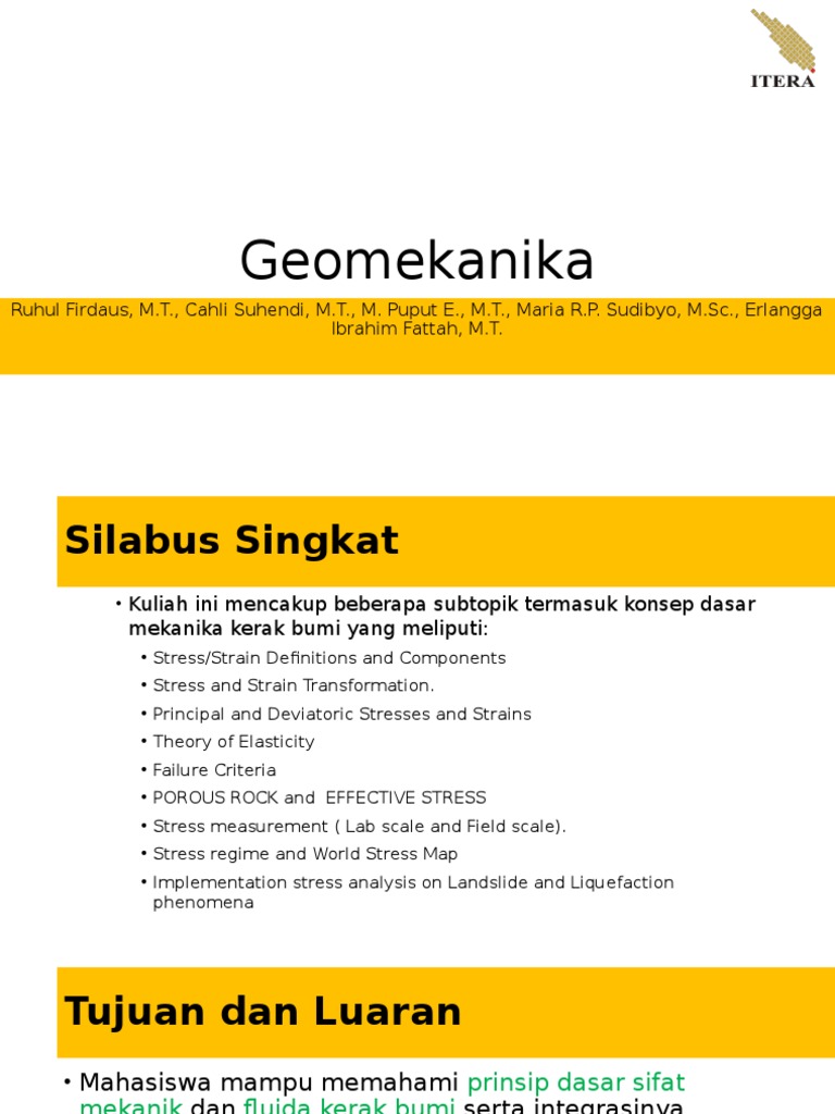 Geomekanika 01 | PDF