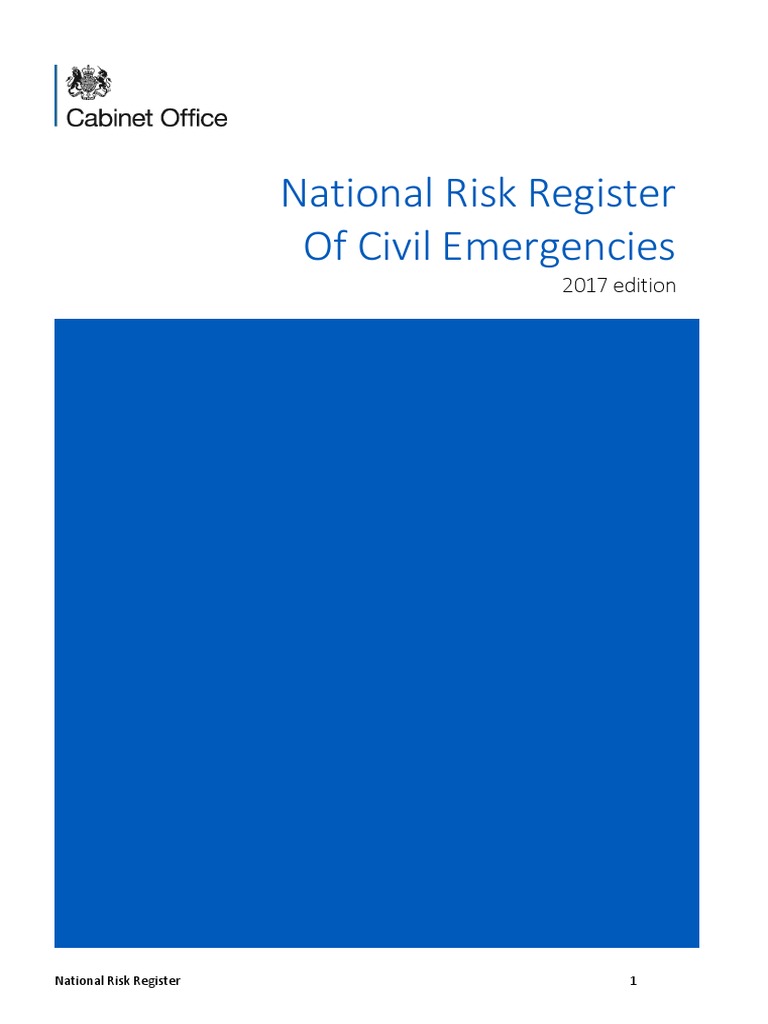 UK National Risk Register 2017 PDF | PDF | Space Weather | Flood