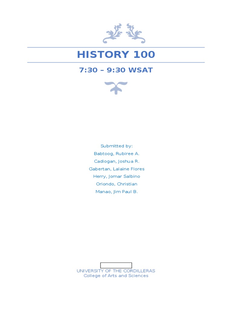 Hist 100 | Download Free PDF | Empire Of Japan | Philippines