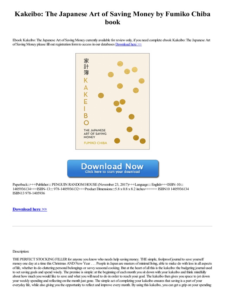 Kakeibo: The Japanese Art of Saving Money by Fumiko Chiba - An ...