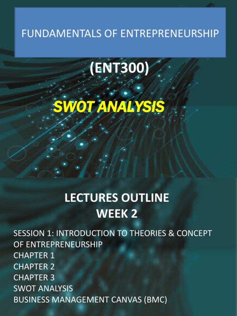 Fundamentals of Entrepreneurship: Swot Analysis | Download Free PDF ...