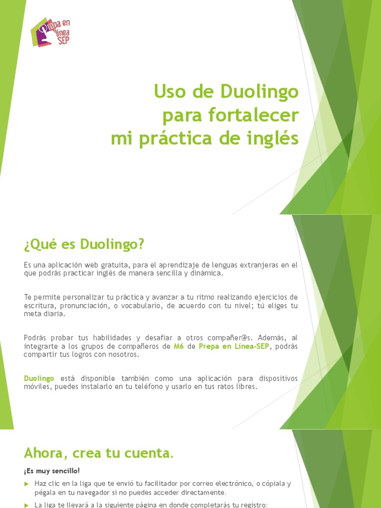 Tutorial Duolingo PDF | PDF | Contraseña | Internet