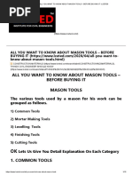 Construction Tools and Their Uses | PDF | Concrete | Masonry