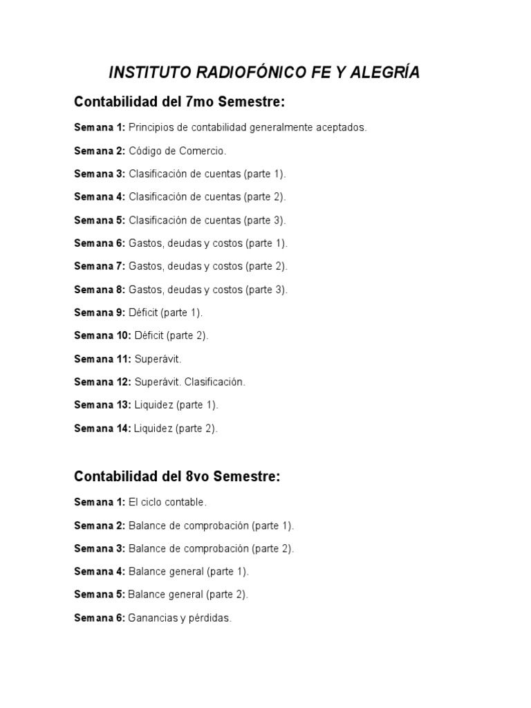 Contabilidad I | PDF | Microsoft Office | Contabilidad