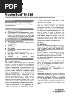 Masterseal Traffic 1330 Tds | PDF | Traffic | Wear