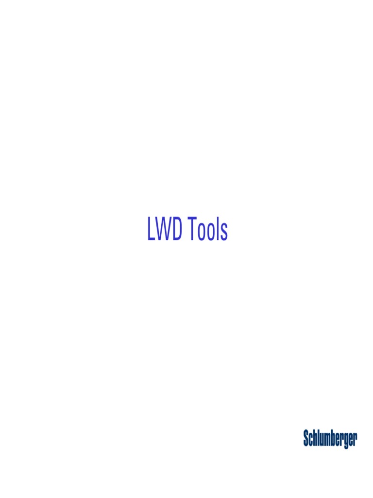 LWD For SLB PDF | PDF | Applied And Interdisciplinary Physics