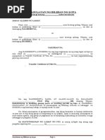 Kasunduan Sa Pagbebenta - Contract To Sell (Tagalog) | PDF