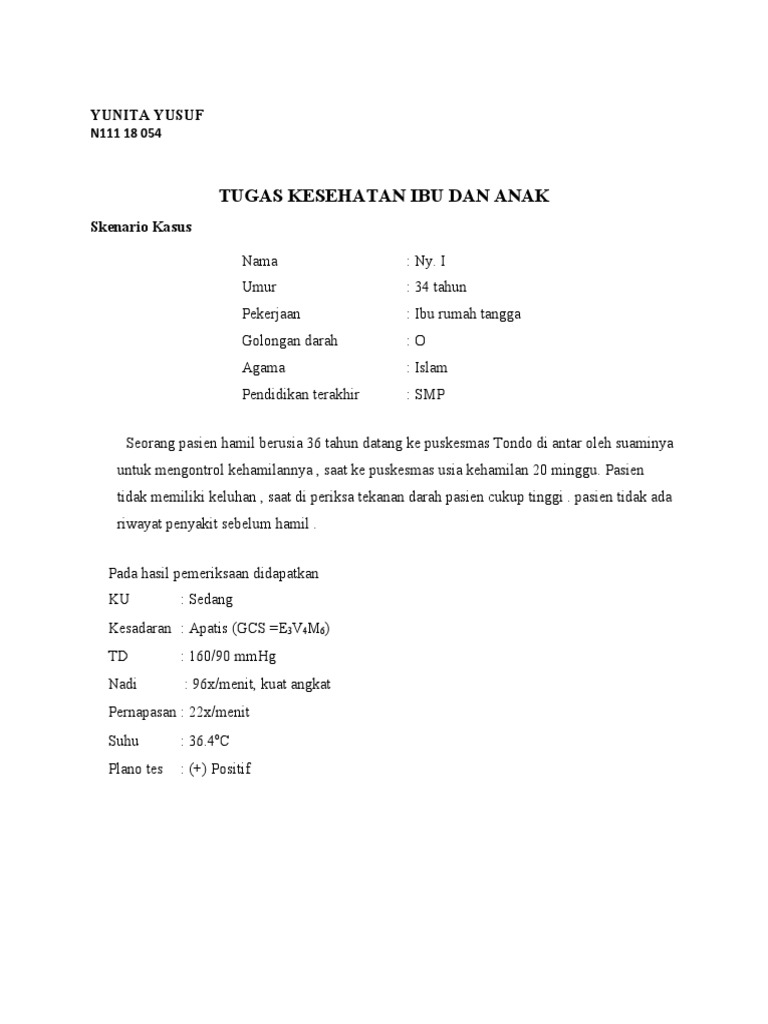N111 18 051 - Yunita Yusuf - Tugas KIA I Dr. Ketut | PDF