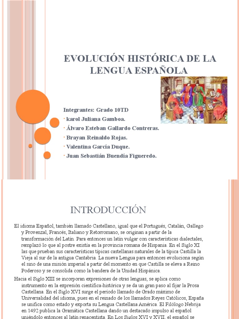 Evolución Histórica de La Lengua Española | PDF | España | Edades medias