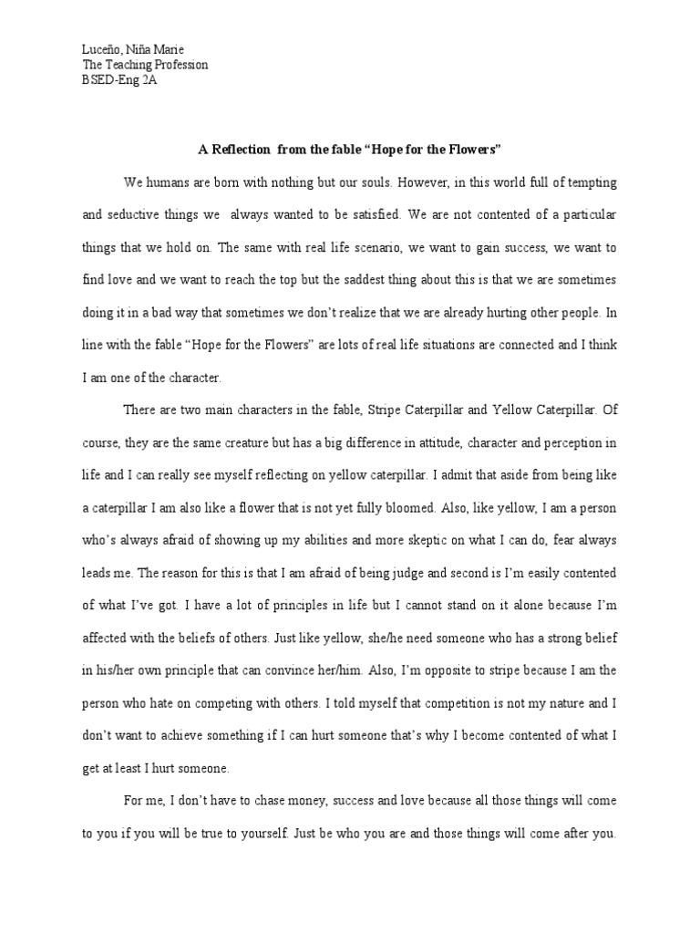 A Reflection From The Fable | PDF | Philosophical Theories ...