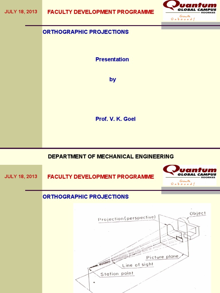 Orthographic Projections (S) | PDF | Technical Drawing | Geometry