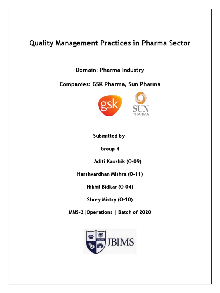 TQM in Pharma Industry PDF | PDF | Quality Management System | Quality