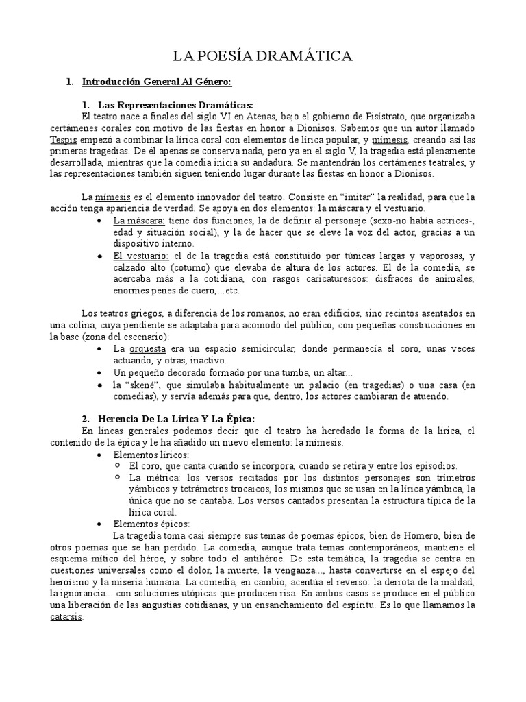 wuolah-free-LA POESÍA DRAMÁTICA | PDF | Teatro | Eurípides