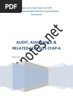 CFAP 6 Past Paper Question Bank (2020-2024) | PDF