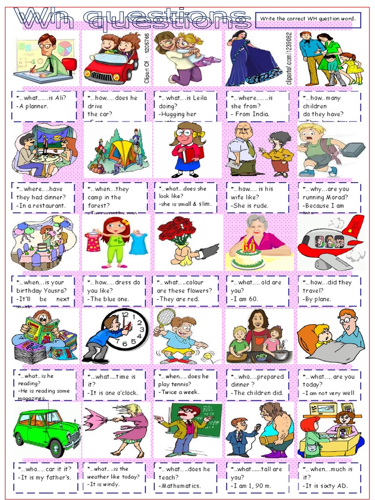 WH Questions Quiz | PDF