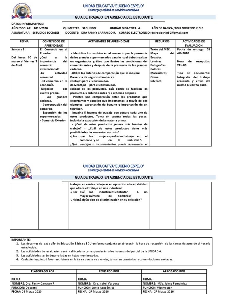 GUIA TAREA. SEMANA 3a. Oki | PDF | Economias | Educación avanzada