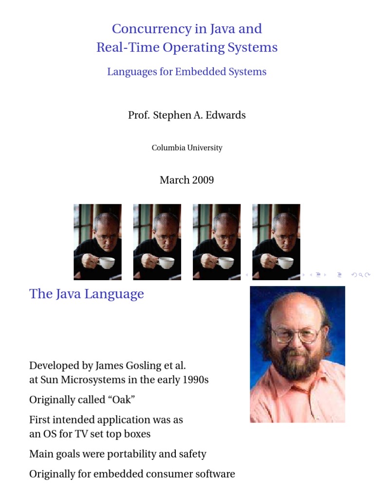 Concurrency in Java and Real-Time Operating Systems: Languages For ... Concurrency in Java and Real-Time Operating Systems: Languages For ...