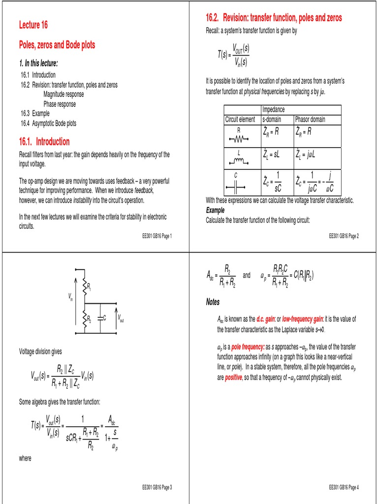 EE309 Notes 16 | PDF | Electrical Engineering | Electronic Engineering
