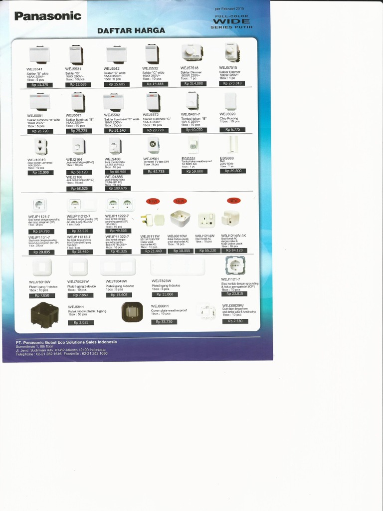 Brosur Panasonic PDF | PDF