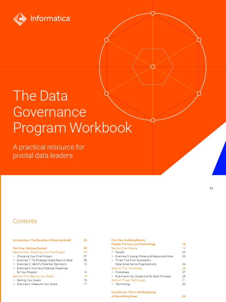 Data Governance Workbook | PDF | Governance | Goal