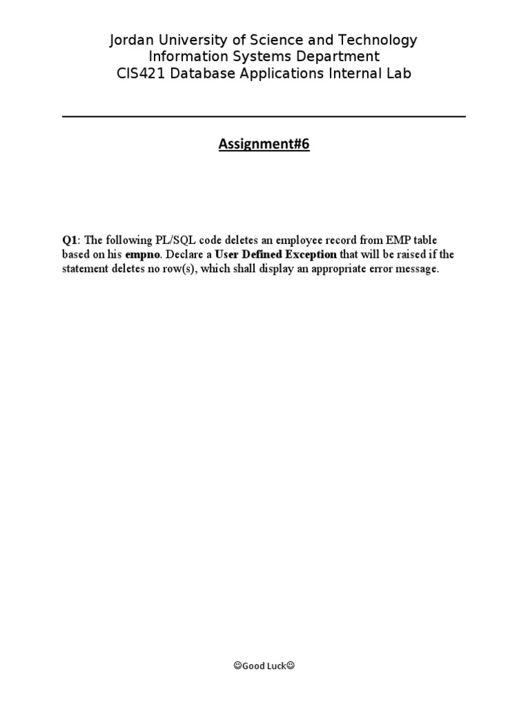 Assignment6 ORA | PDF