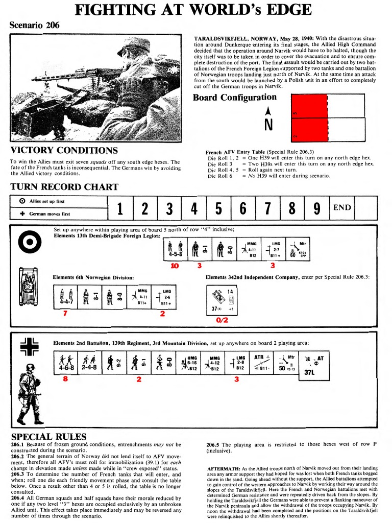 Squad Leader Scenario CAK00206A | PDF | Battles And Operations Of World ...