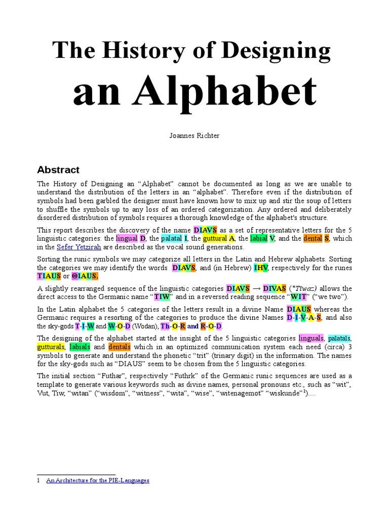 The History of Designing An Alphabet | PDF