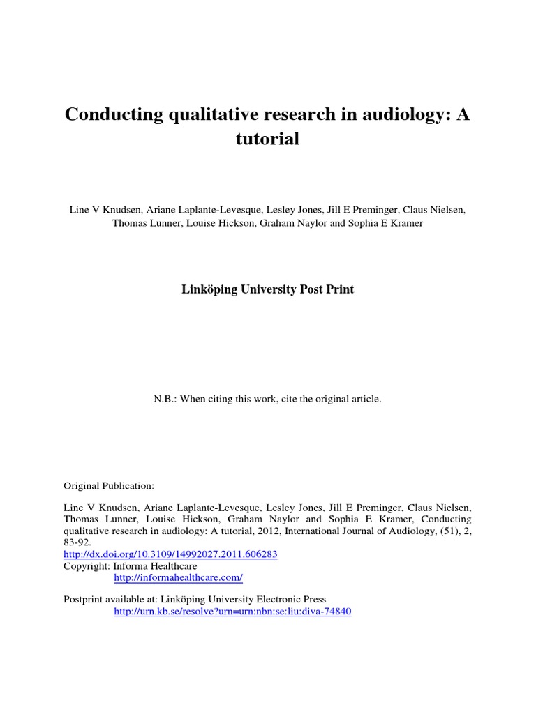 Fulltext01 PDF | PDF | Qualitative Research | Quantitative Research
