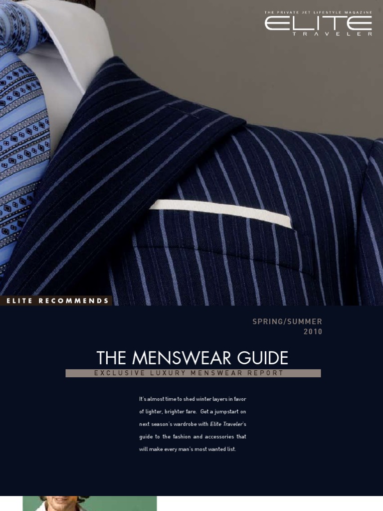 Menswear Guide 2010 | Download Free PDF | Suit (Clothing) | Fashion