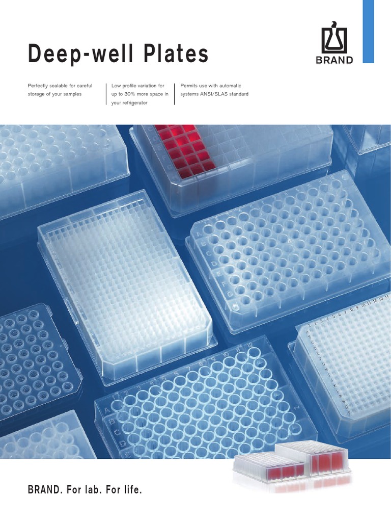Deep-Well Plates: BRAND. For Lab. For Life | PDF | Chemistry | Materials