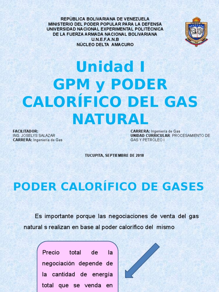 CLASE 3 GMP y Poder Calorífico Del Gas Natural | PDF | Gases | Combustión