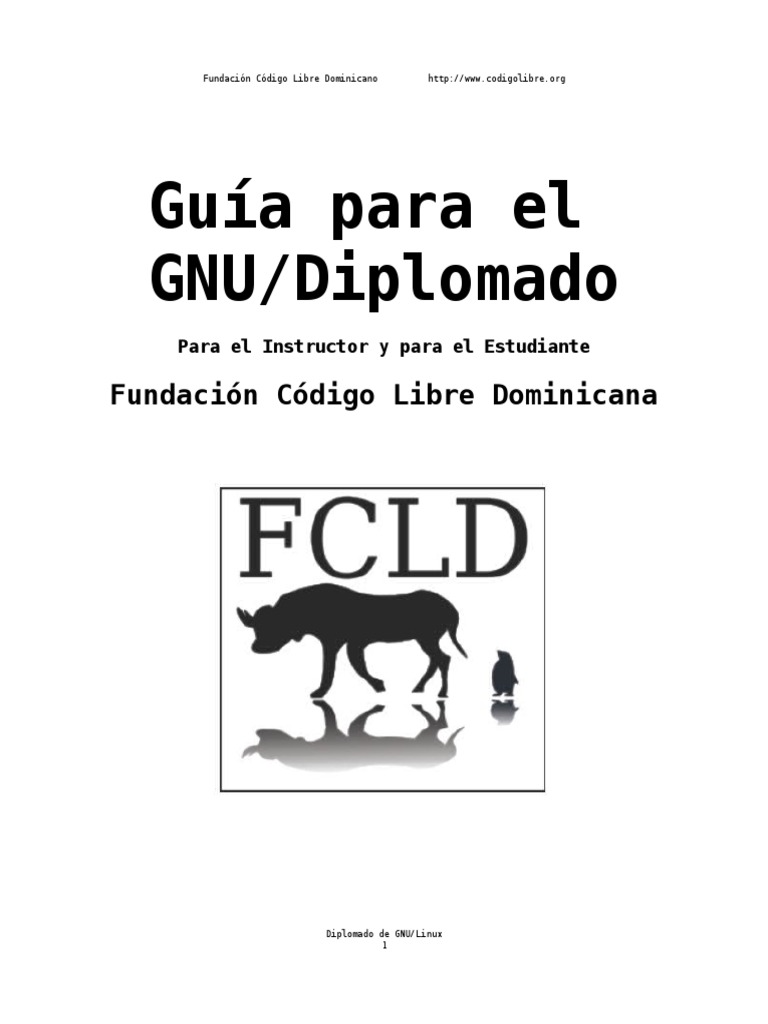 Guia GNU Instructor 01-08-2012 PDF | PDF | Distribución de Linux | Software libre