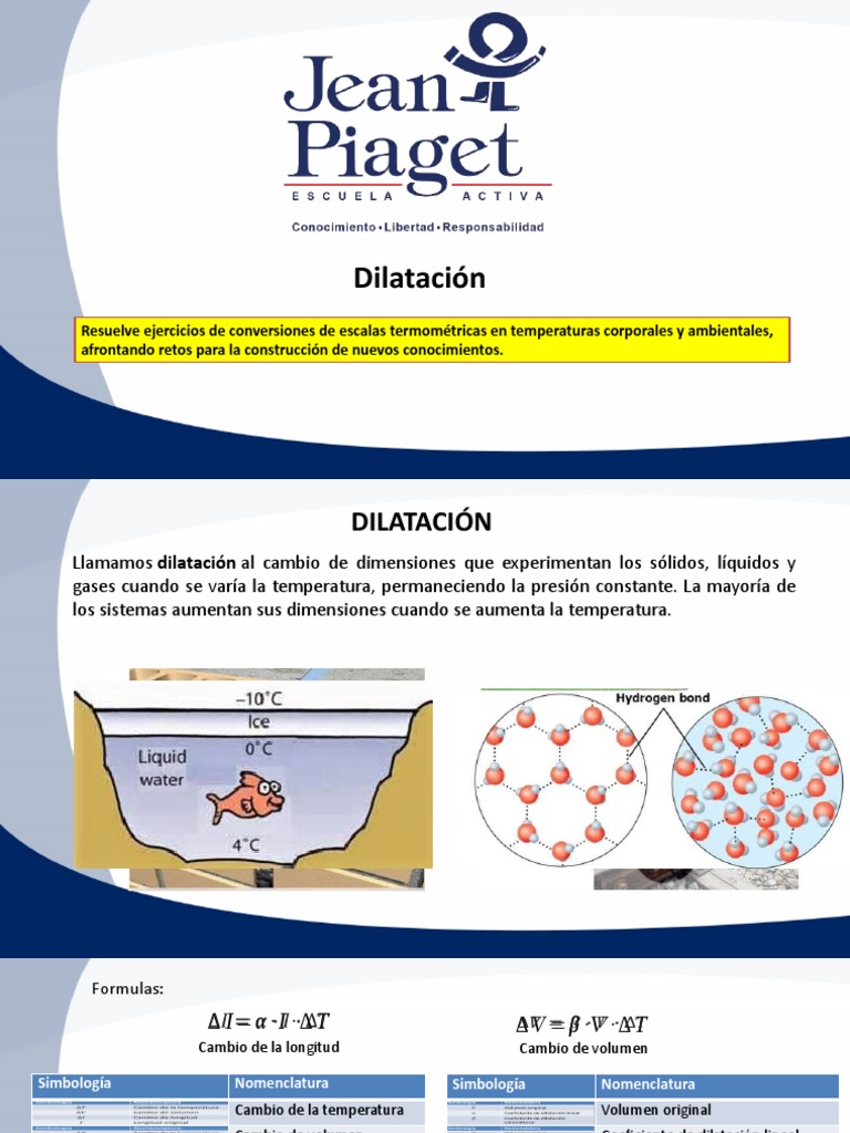 Clase Virtual 2 - Dilatación | PDF | Expansión térmica | Cantidad