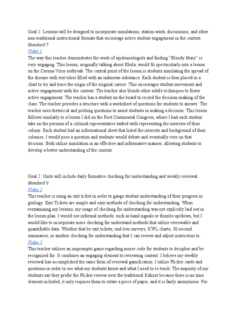 Goals Sheet | PDF | Behavior Modification | Communication