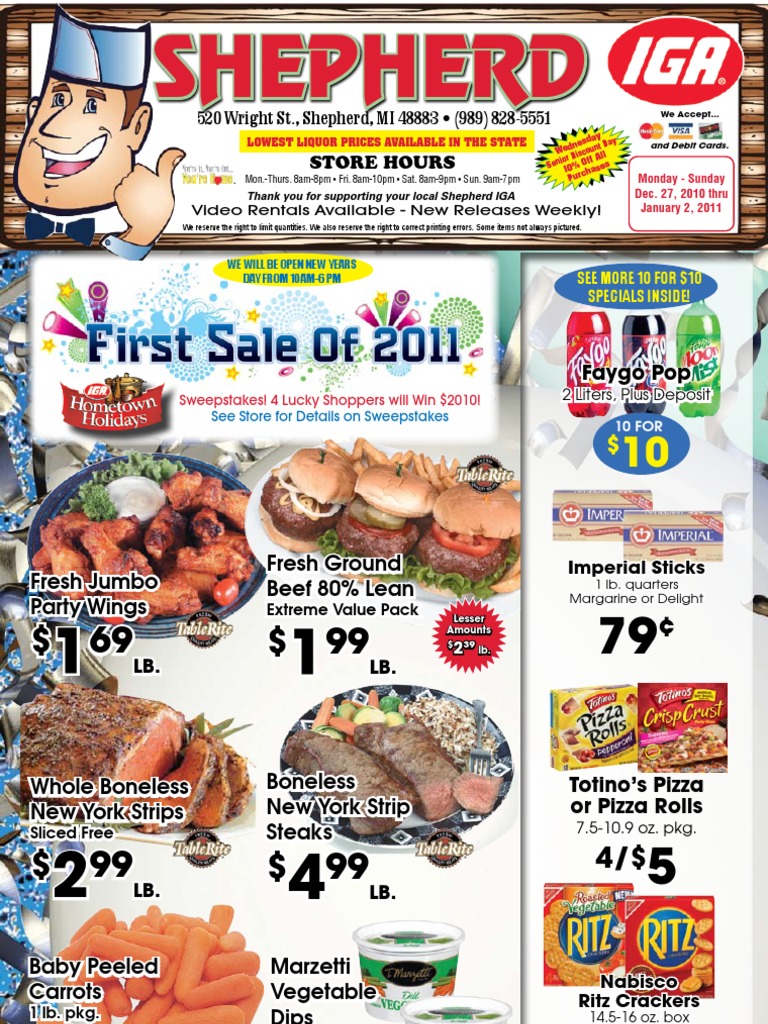 Faygo Pop: Fresh Jumbo Party Wings Fresh Ground Beef 80% Lean | PDF ...