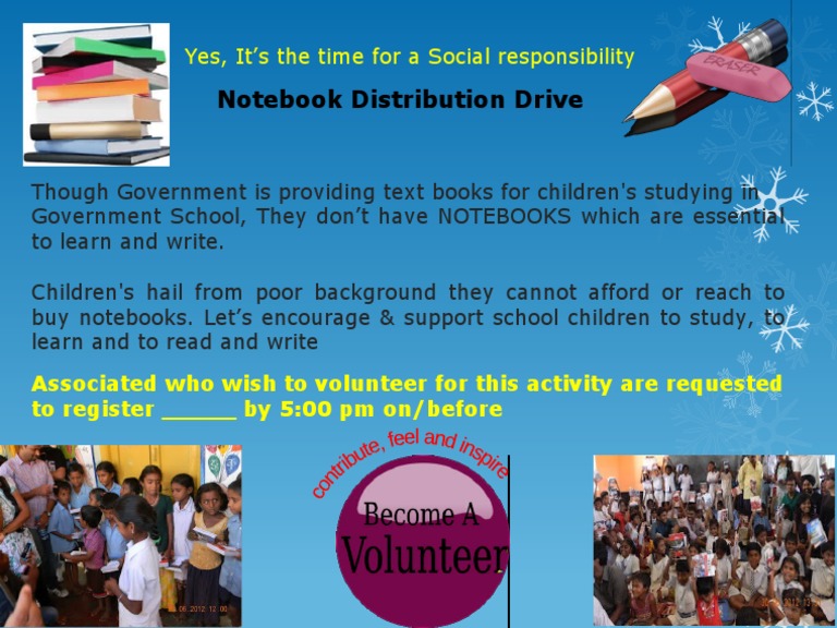 Notebook Distribution Drive | PDF
