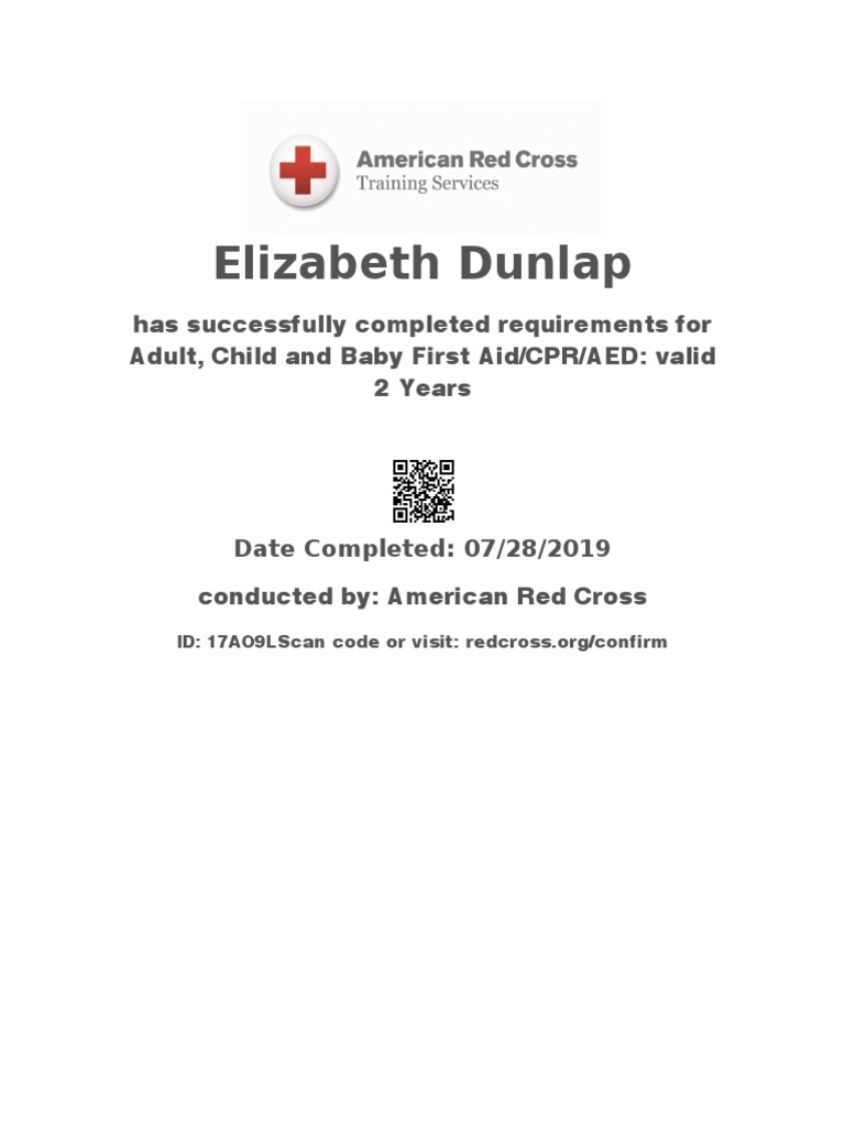 CPR Certificate | PDF