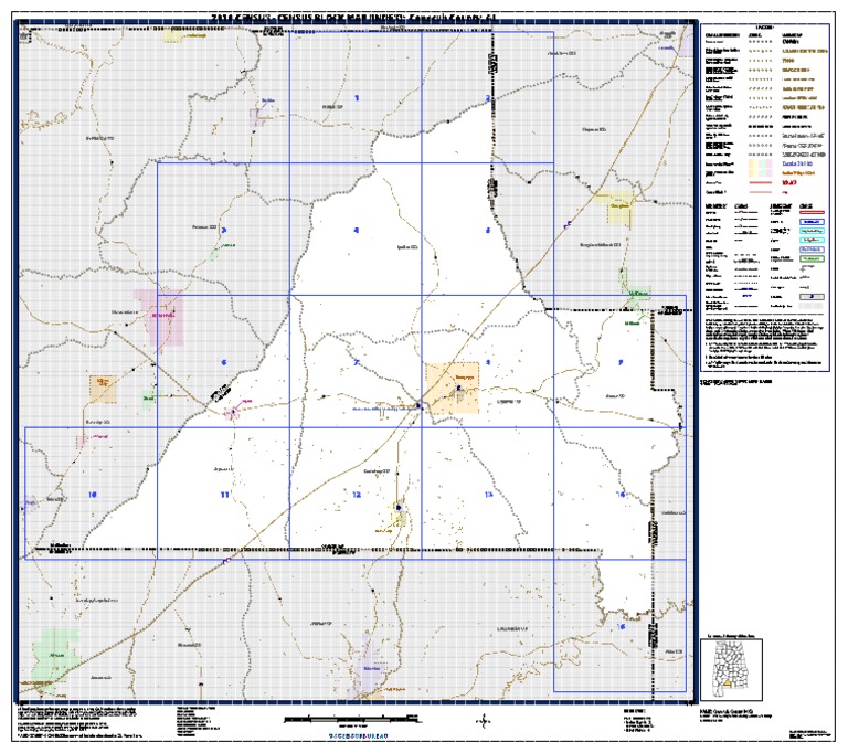 2010 CENSUS - CENSUS BLOCK MAP (INDEX) : Conecuh County, AL: MILFORD ...