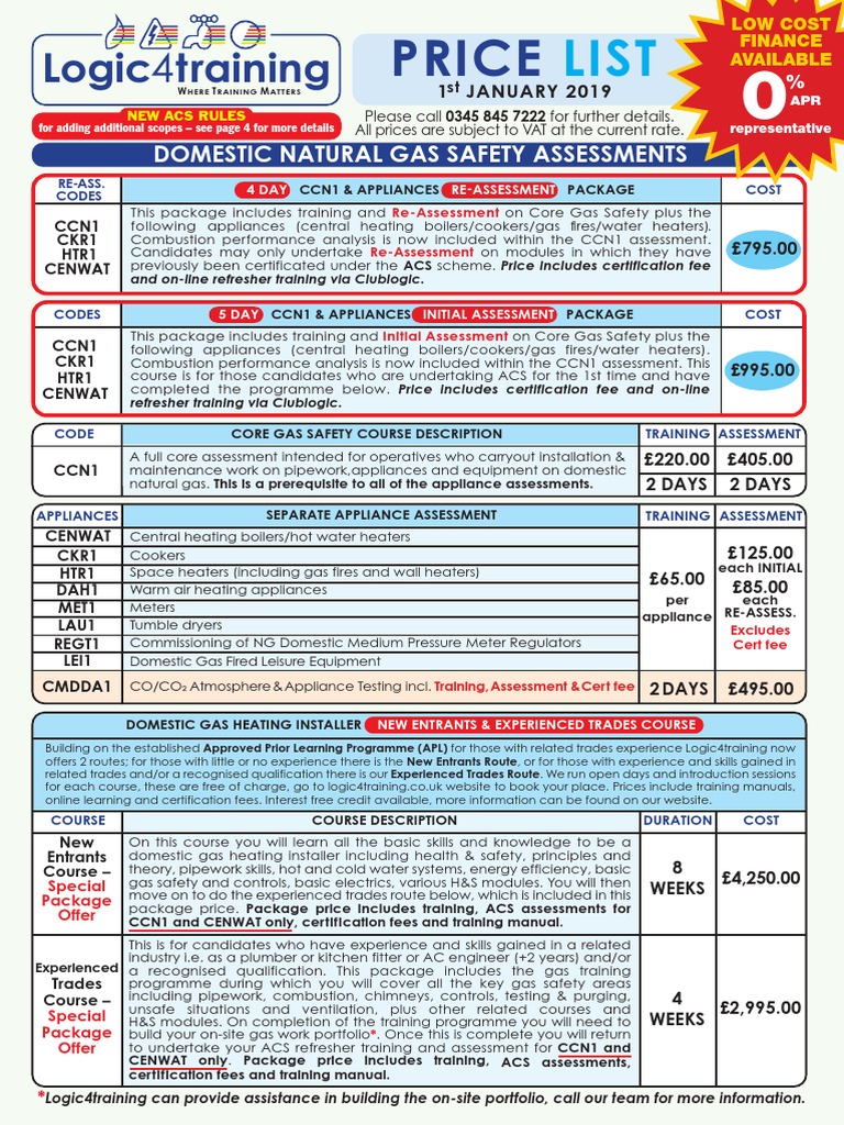Logic4training Price List - Valid From 1st January 2019 | PDF