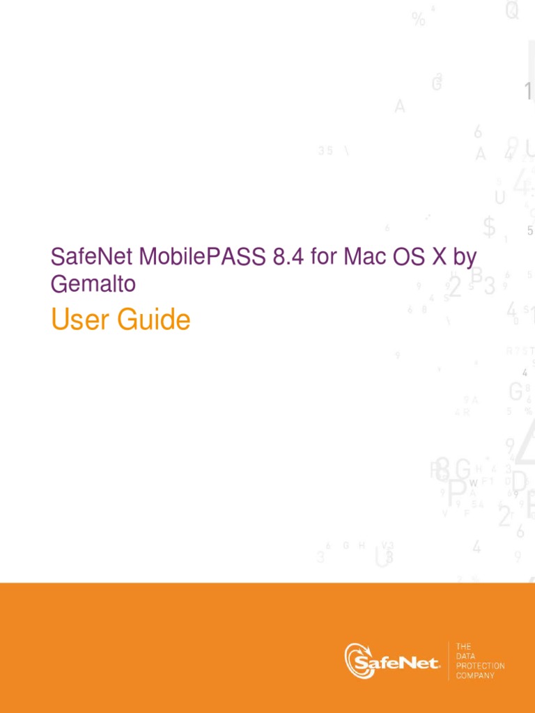 User Guide: Safenet Mobilepass 8.4 For Mac Os X by Gemalto | PDF ...